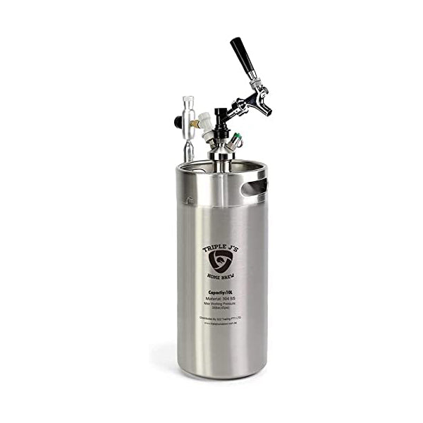 10L Mini Keg Faucet pressurised Brewing Craft Beer Dispenser Inc Gas ...