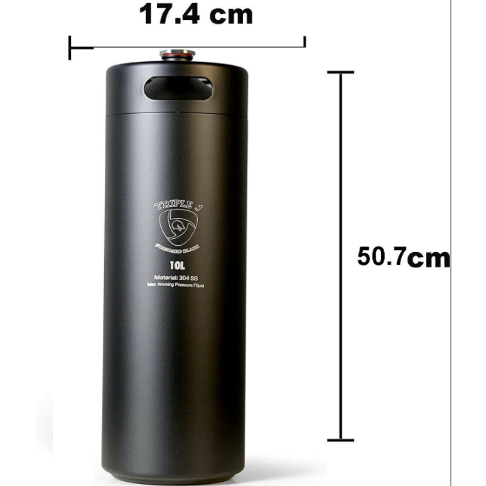 Mini Stainless Steel Growler Ss Keg 10l 304 black Home Brew – Szz Home ...